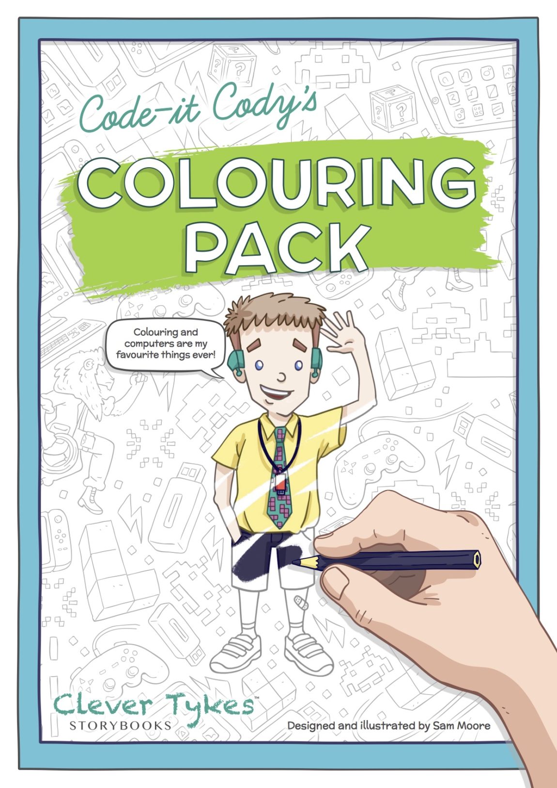 Printable Code-it Cody colouring pack - Clever Tykes